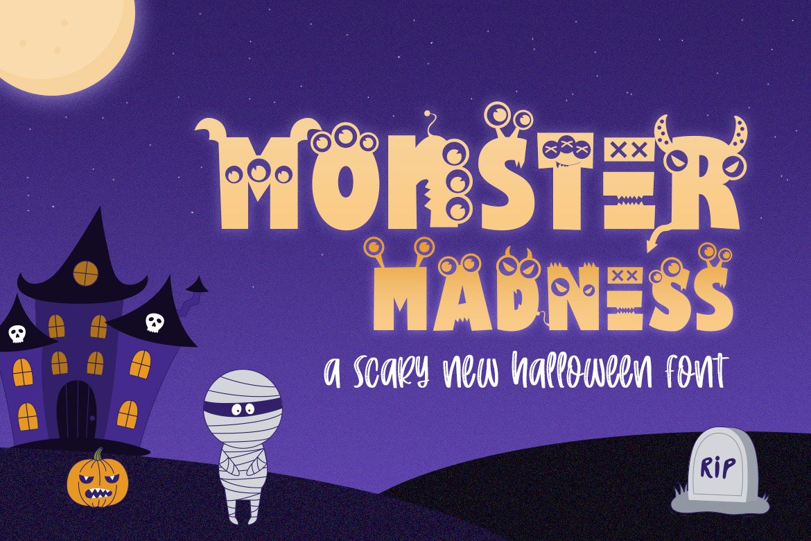 Monster Madness Font, a Font by Salt & Pepper Designs