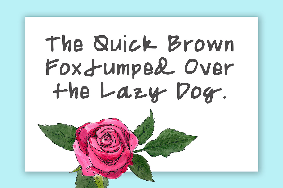 Caring Handwritten Font, a Script Font by MyNatureGraphics