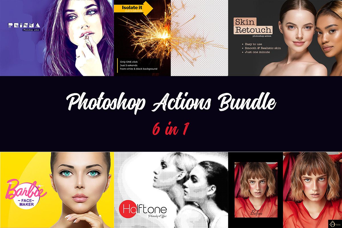 Photoshop Actions Bundle V3, an Action Add-On by PSD Action