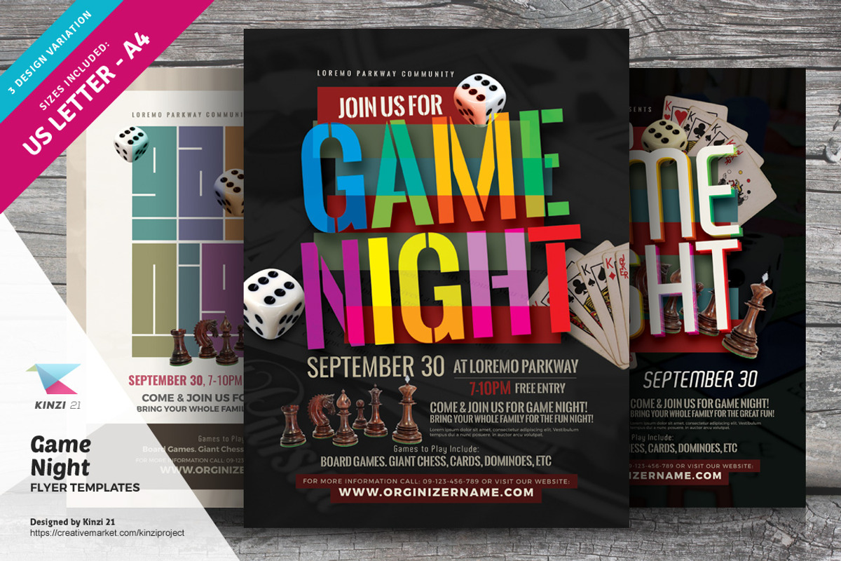 Game Night Flyer Templates Game Night Flyer By N2n44 On Dribbble