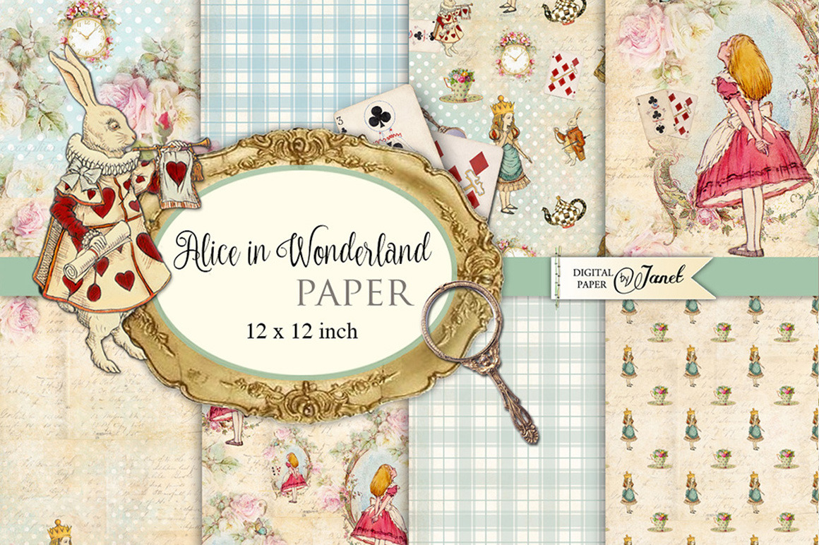 Alice in Wonderland Paper, an Illustration by helloPAPER