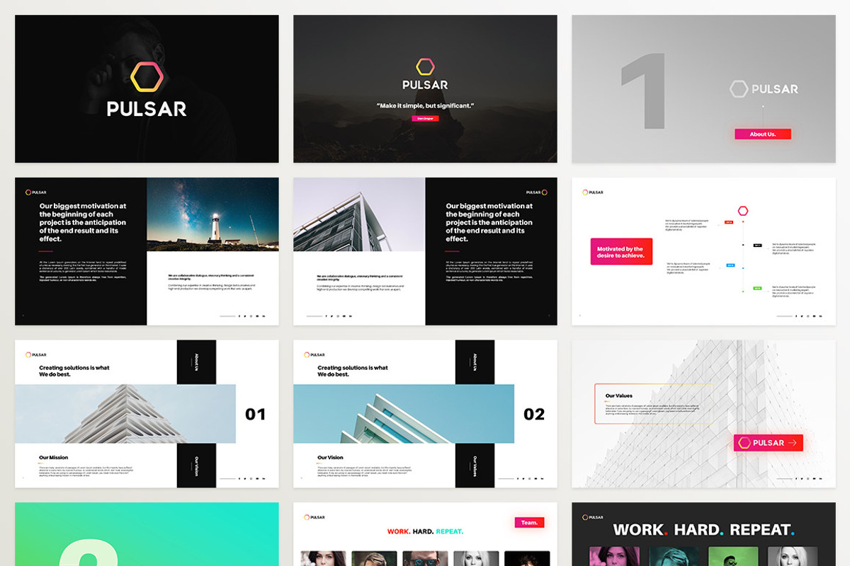Pulsar Powerpoint Presentation, a Presentation Template by drawzen