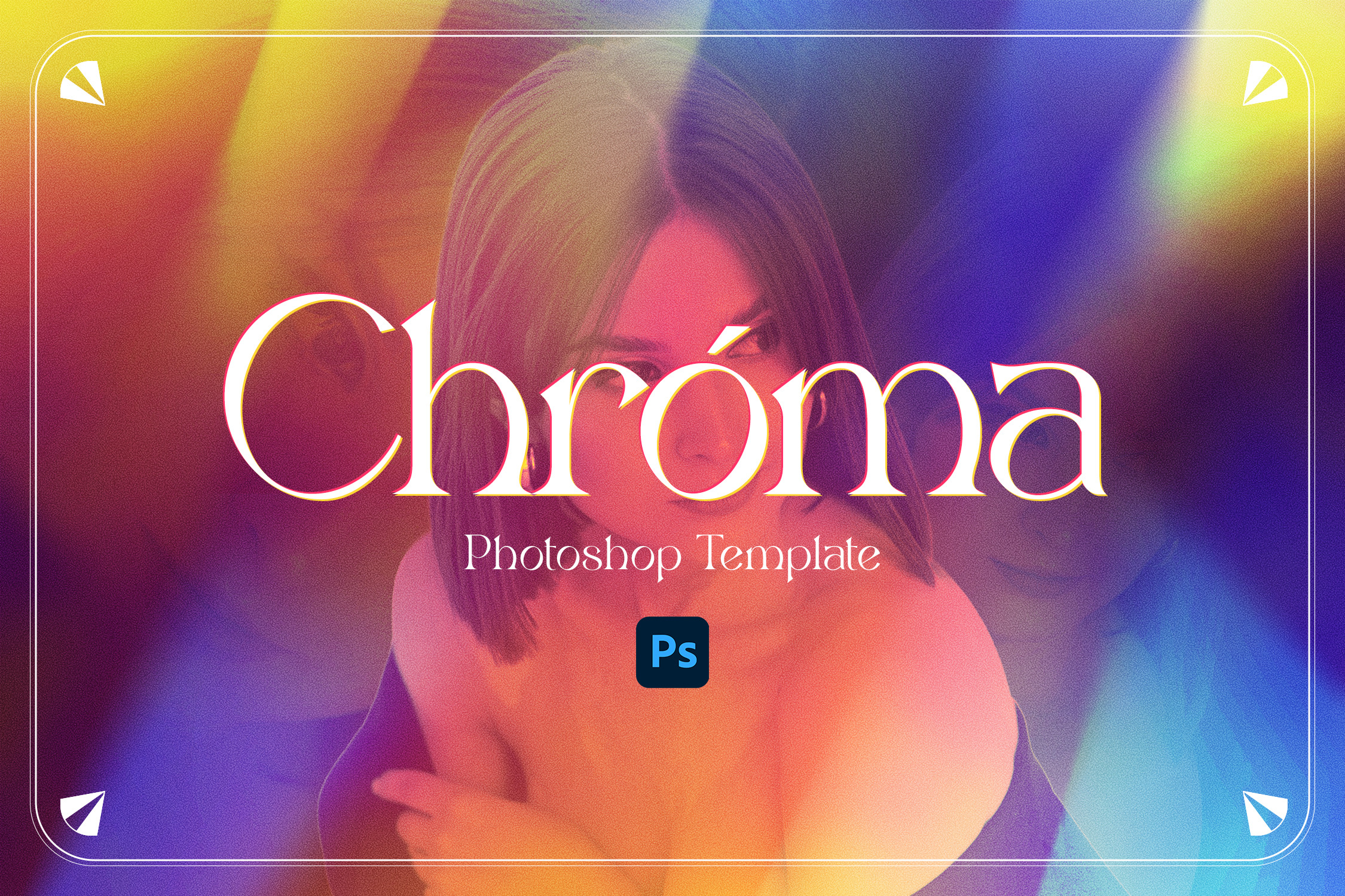 Chromatic Effect Photoshop Template, a Design Template by Andrew Skoch ...