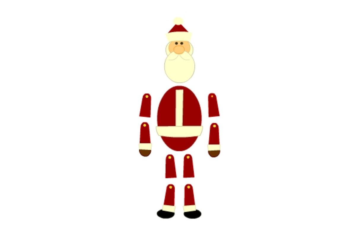 80% OFF - Dancing Santa Claus, an Illustration by Illustrations & Templates