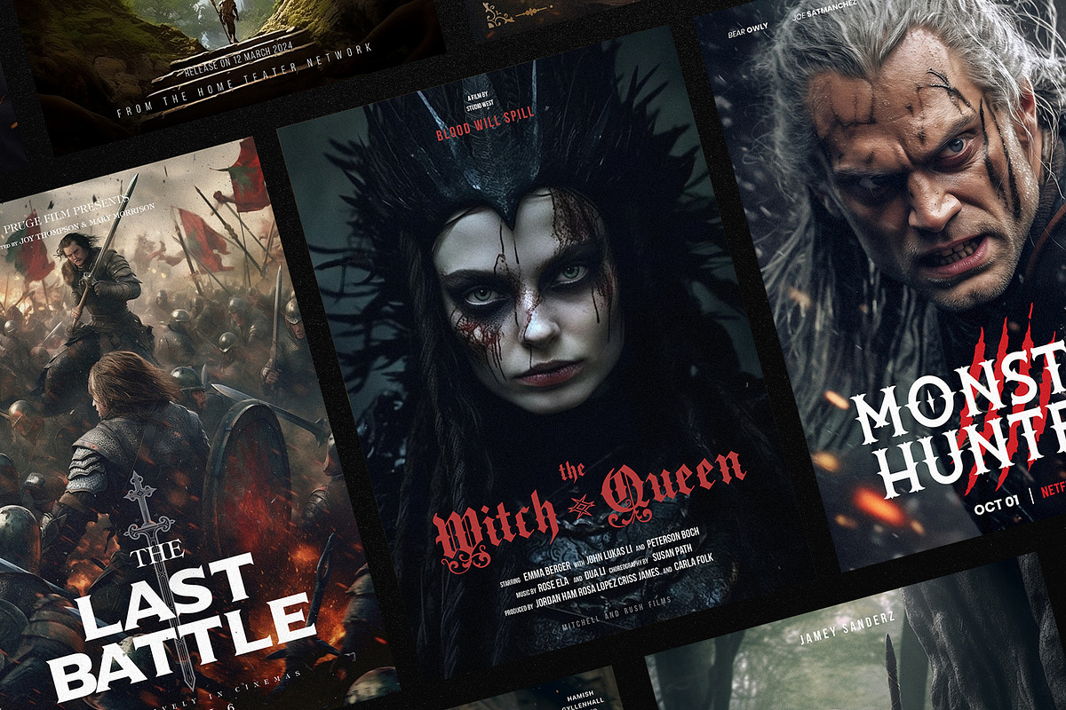 Cinematic Fantasy Posters, a Poster Template by Pixflow