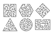 Maze. Labyrinth game in different, an Object Graphic by YummyBuum