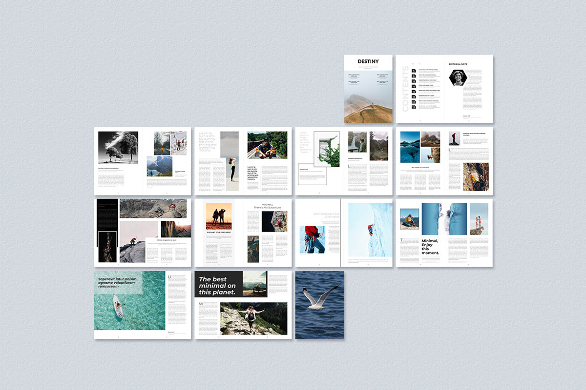 InDesign Magazine Template, a Magazine Template by Amit Debnath