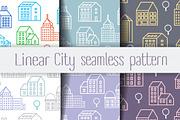 Linear city pattern, a Pattern Graphic by AlexZeL