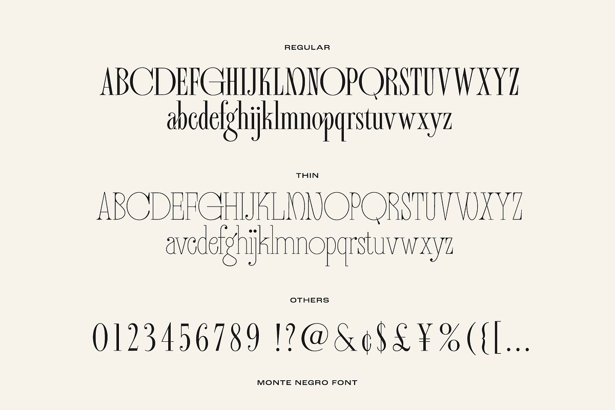 Monte Negro | Display Serif, a Serif Font by Ivan Rosenberg