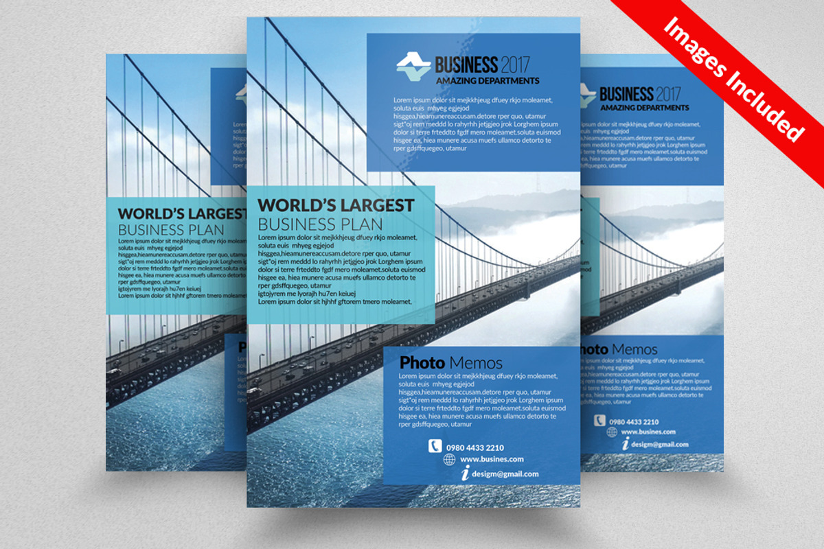 Wide Spread Flyer Psd Template, a Flyer Template by Psd Templates