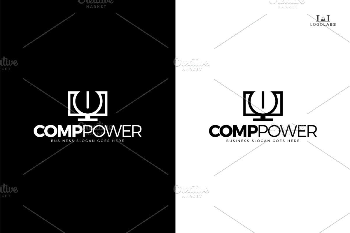 Comp Power Logo, a Branding & Logo Template by LogoLabs