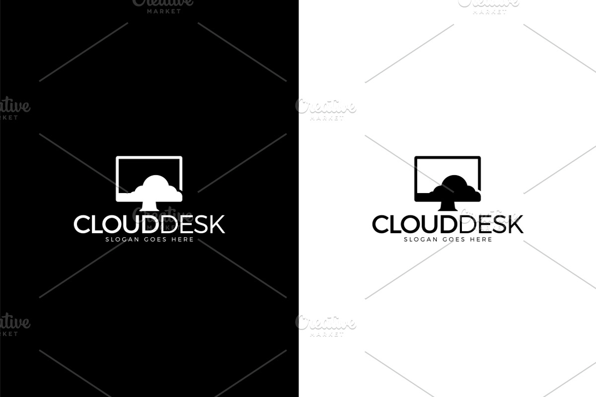 Cloud Desk Logo, a Branding & Logo Template by LogoLabs
