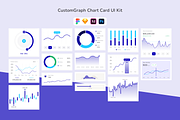 CustomGraph Chart Card UI Kit, an UI Kit Template by uicube
