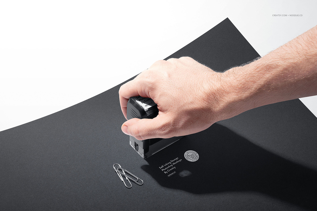 Noissue Self-inking Stamps Mockup, a Packaging Mockup by creatsy5