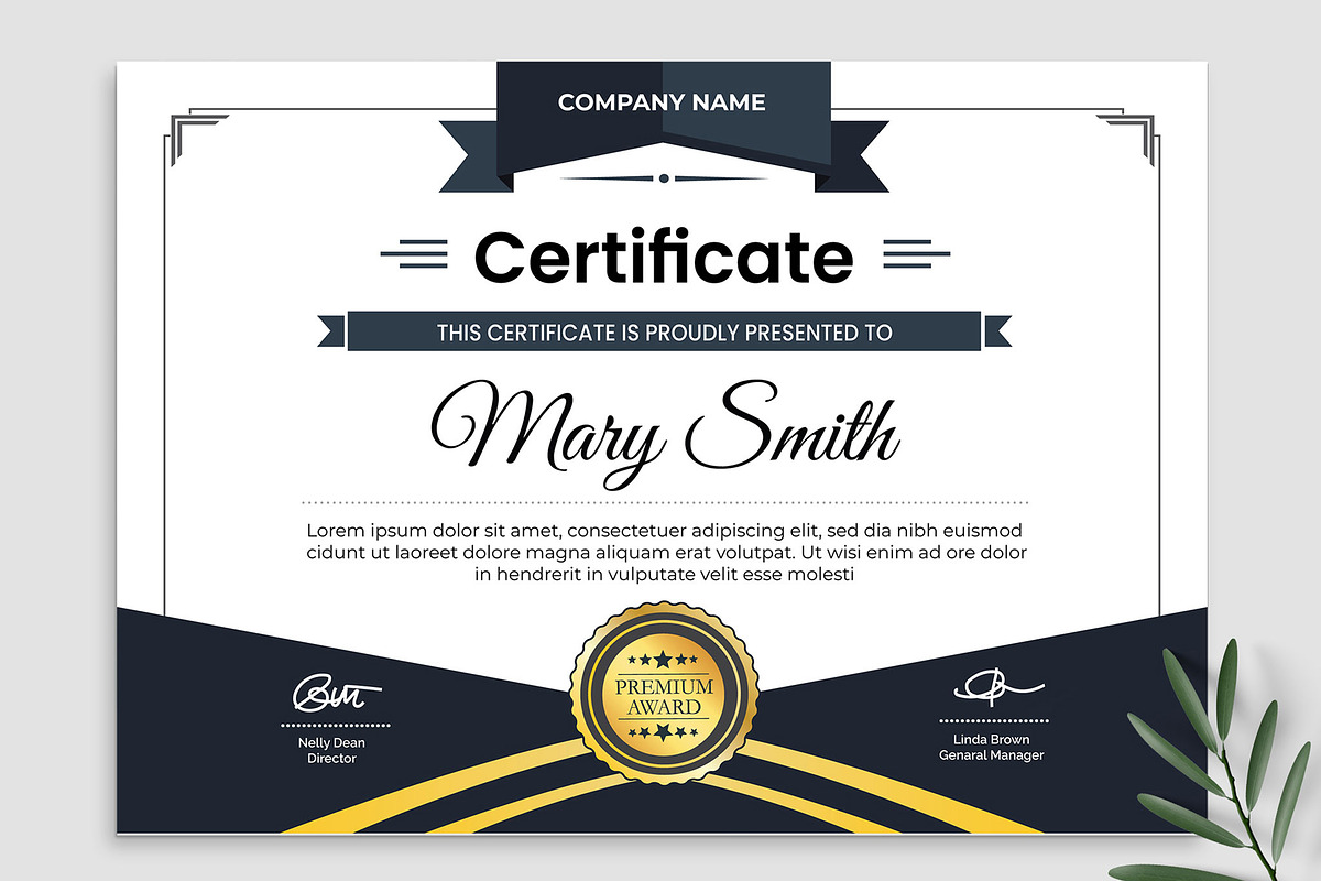 Certificate Layout