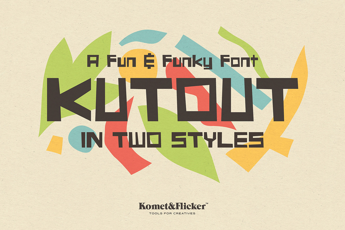KutOut - A Fun & Funky Font | Creative Market