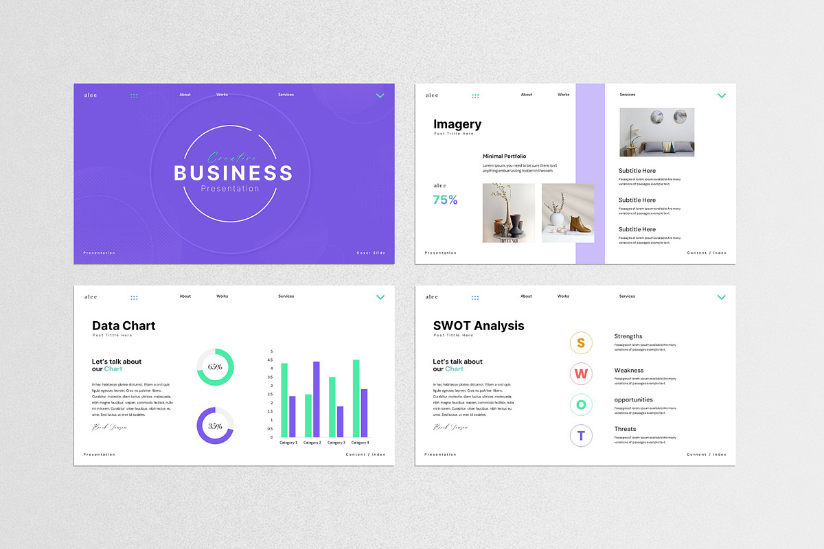 Creative Business Template, a Presentation Template by evgenystudio