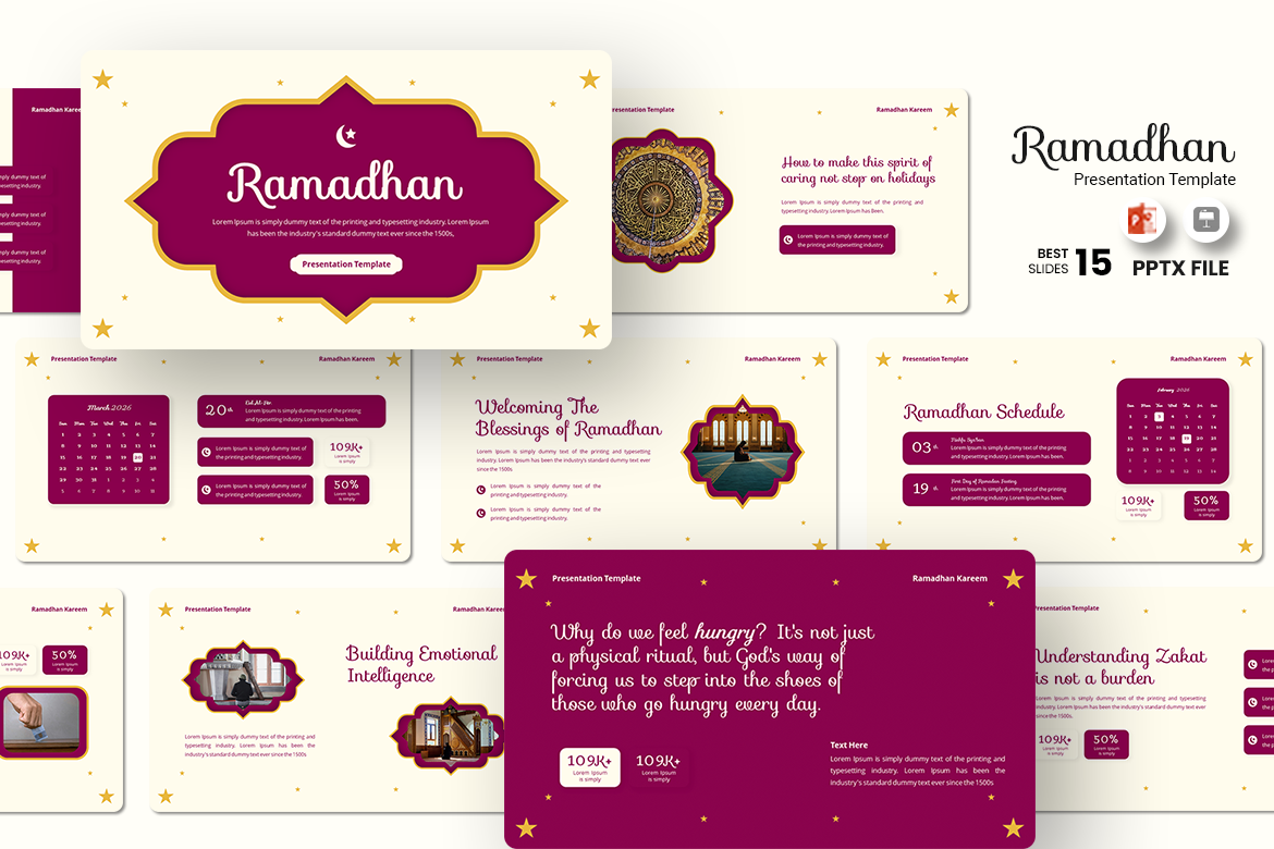 Ramadhan - PowerPoint Template, a Presentation Template by QR Design Studio