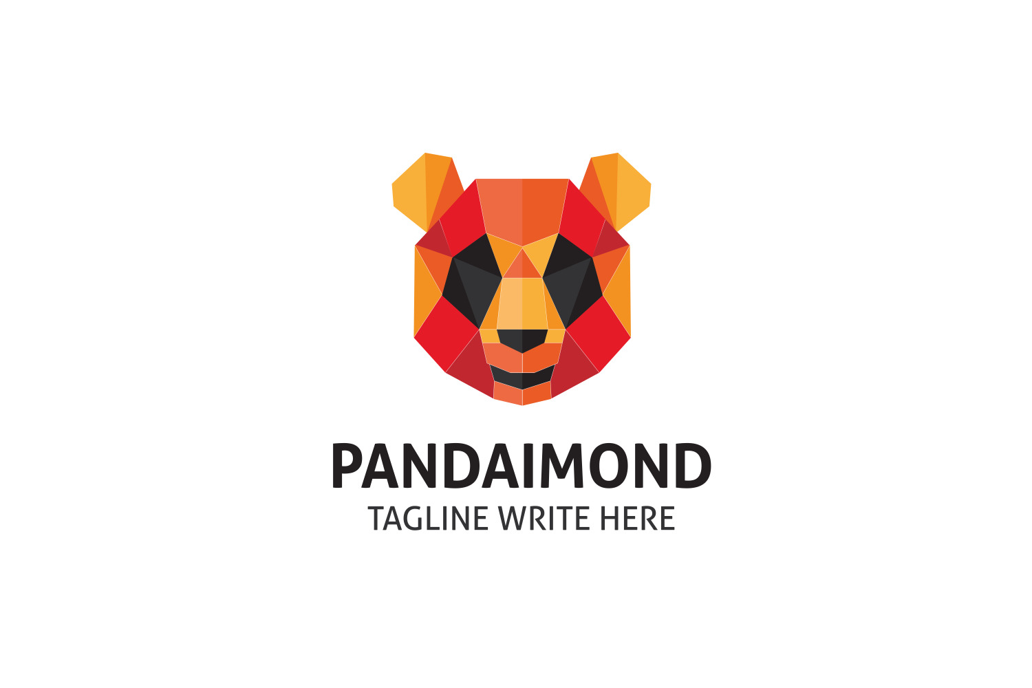 Panda Diamond Logo, a Branding & Logo Template by Design_Planet
