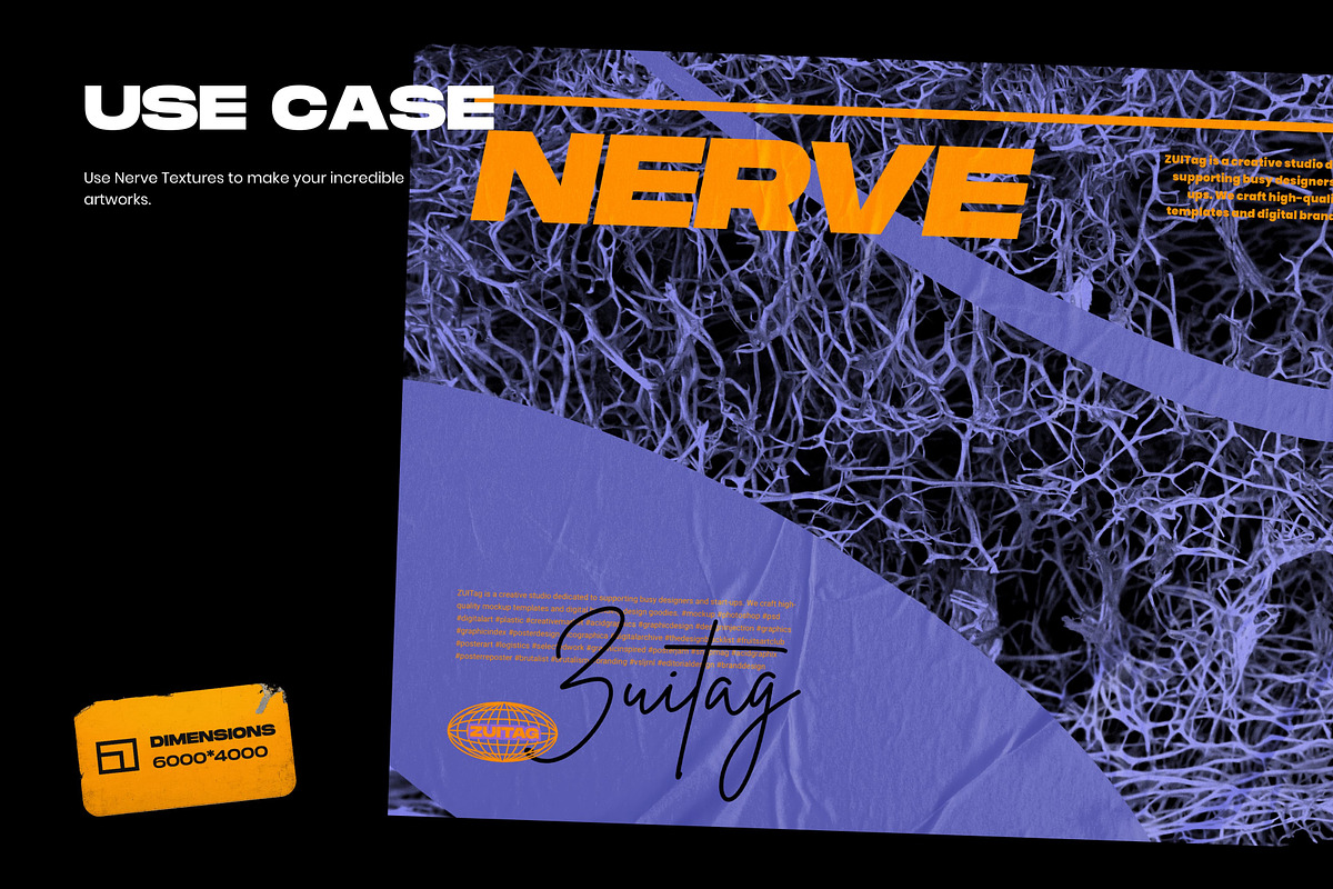 Nerve Textures, a Texture Graphic by ZUITag