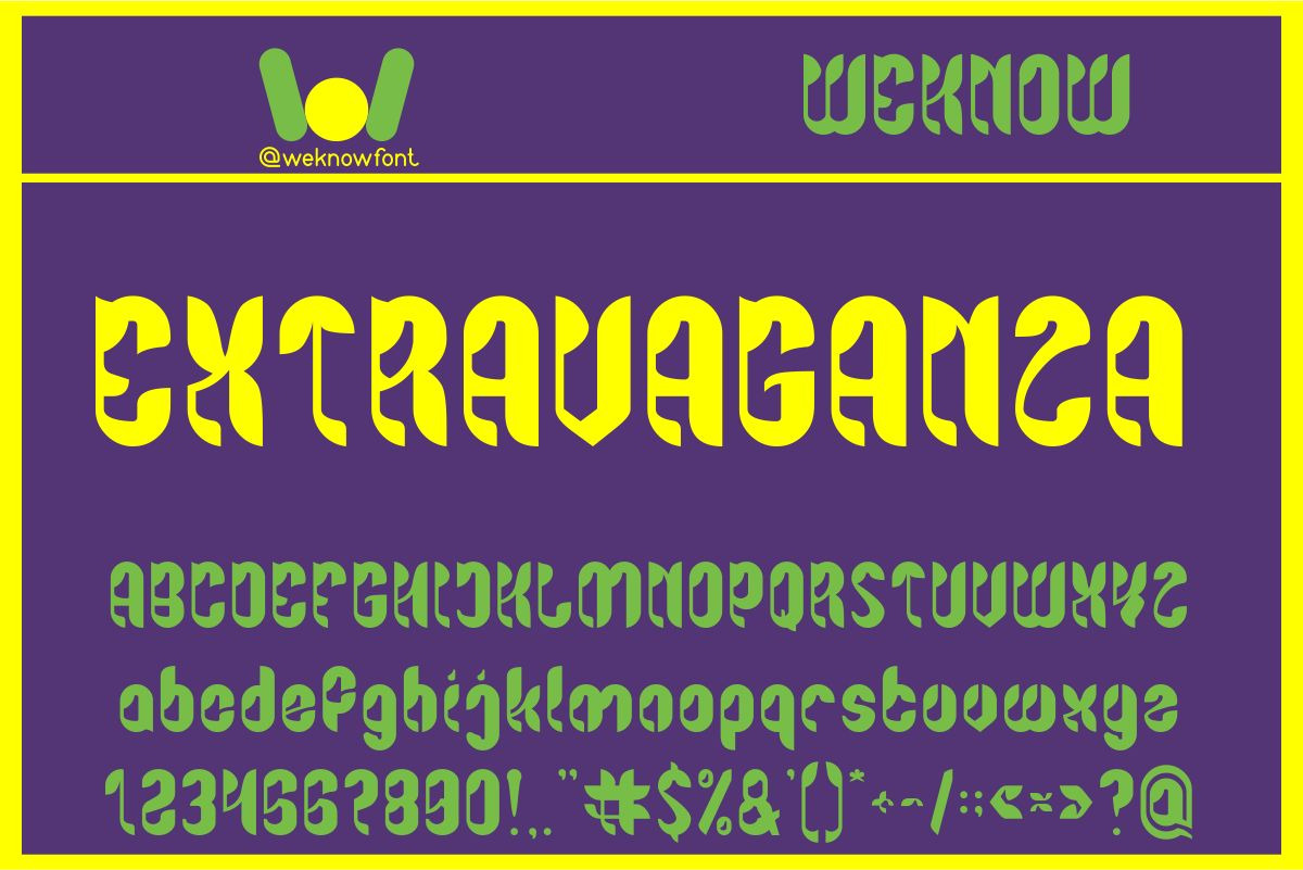 extravaganza font