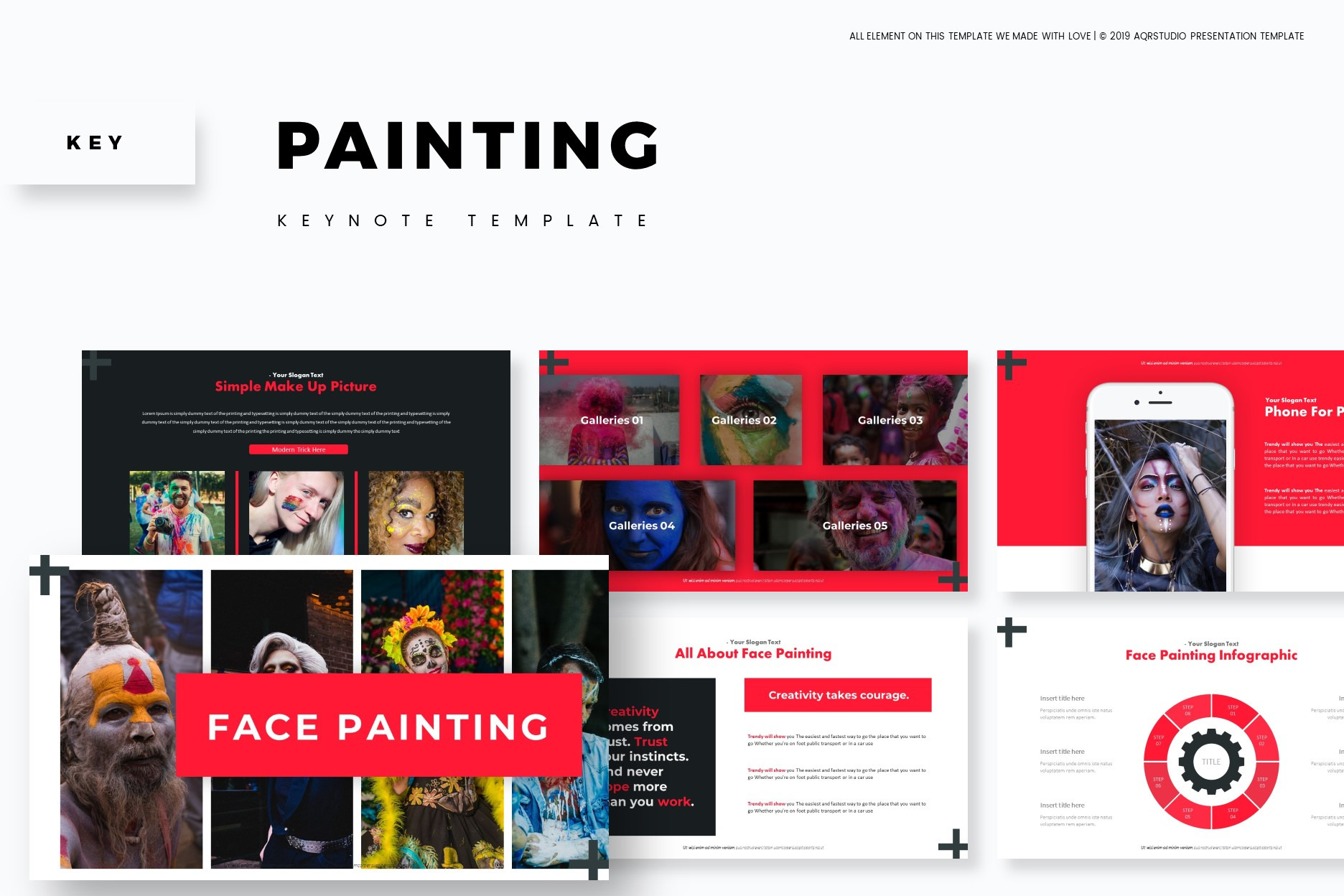 Painting - Keynote Template, a Presentation Template by AQR Studio