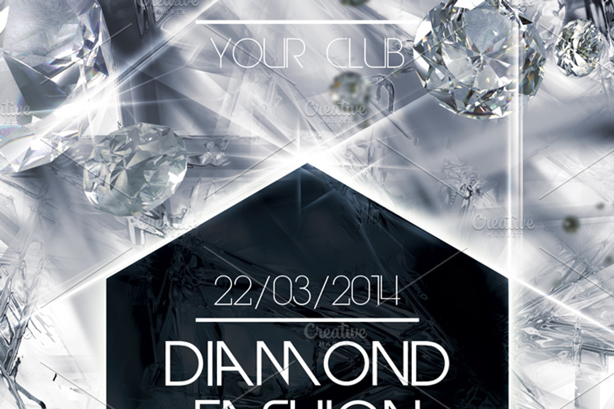 Diamond Fashion Flyer, a Flyer Template by Krukowski Graphics