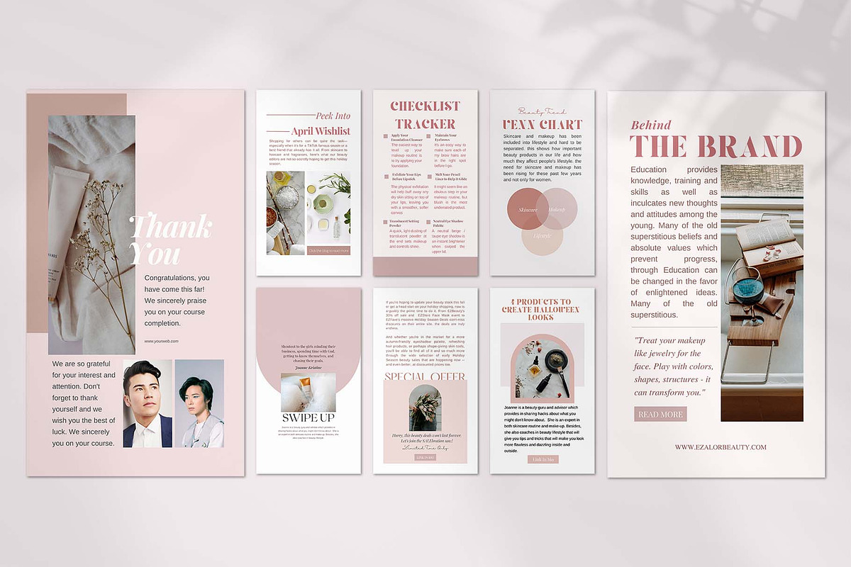 Instagram Beauty Series Creator, a Social Media Template by Analogi Studio