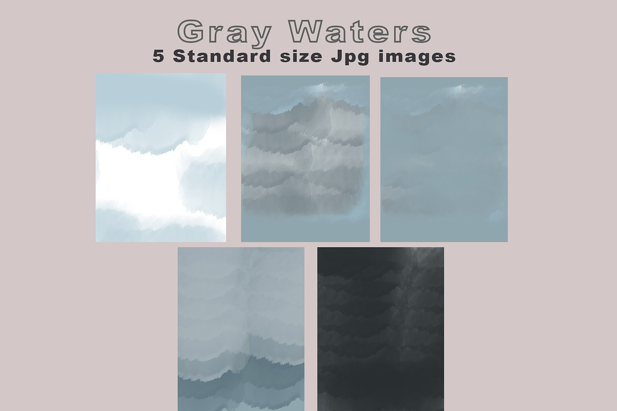 Gray Waters, a Texture Graphic by LaConnie Creations | Creative Market
