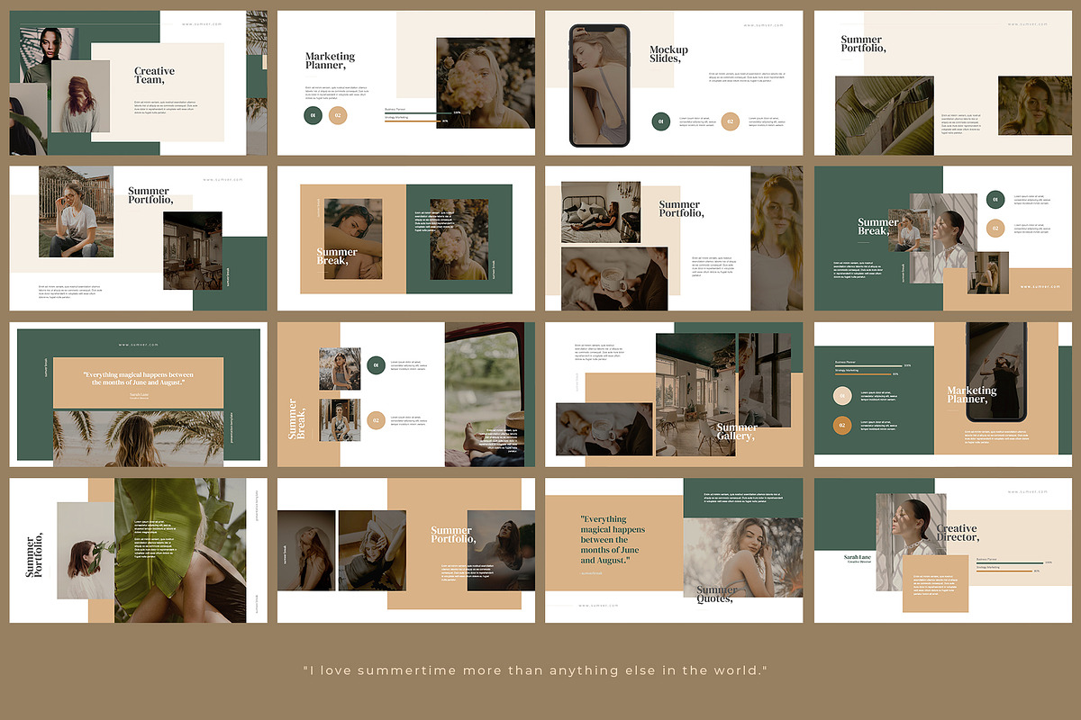 Sumver Break Powerpoint Template, a Presentation Template by eunavia ...