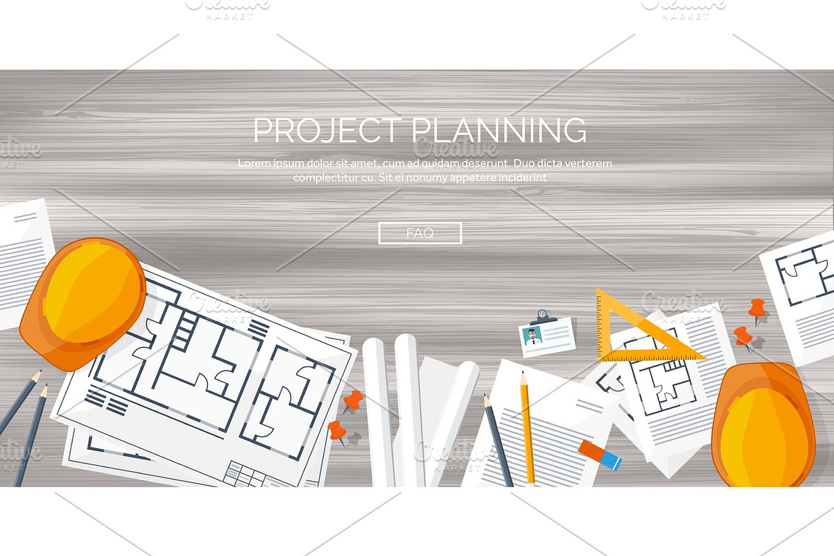 Vector illustration. Engineering and architecture. Drawing ...