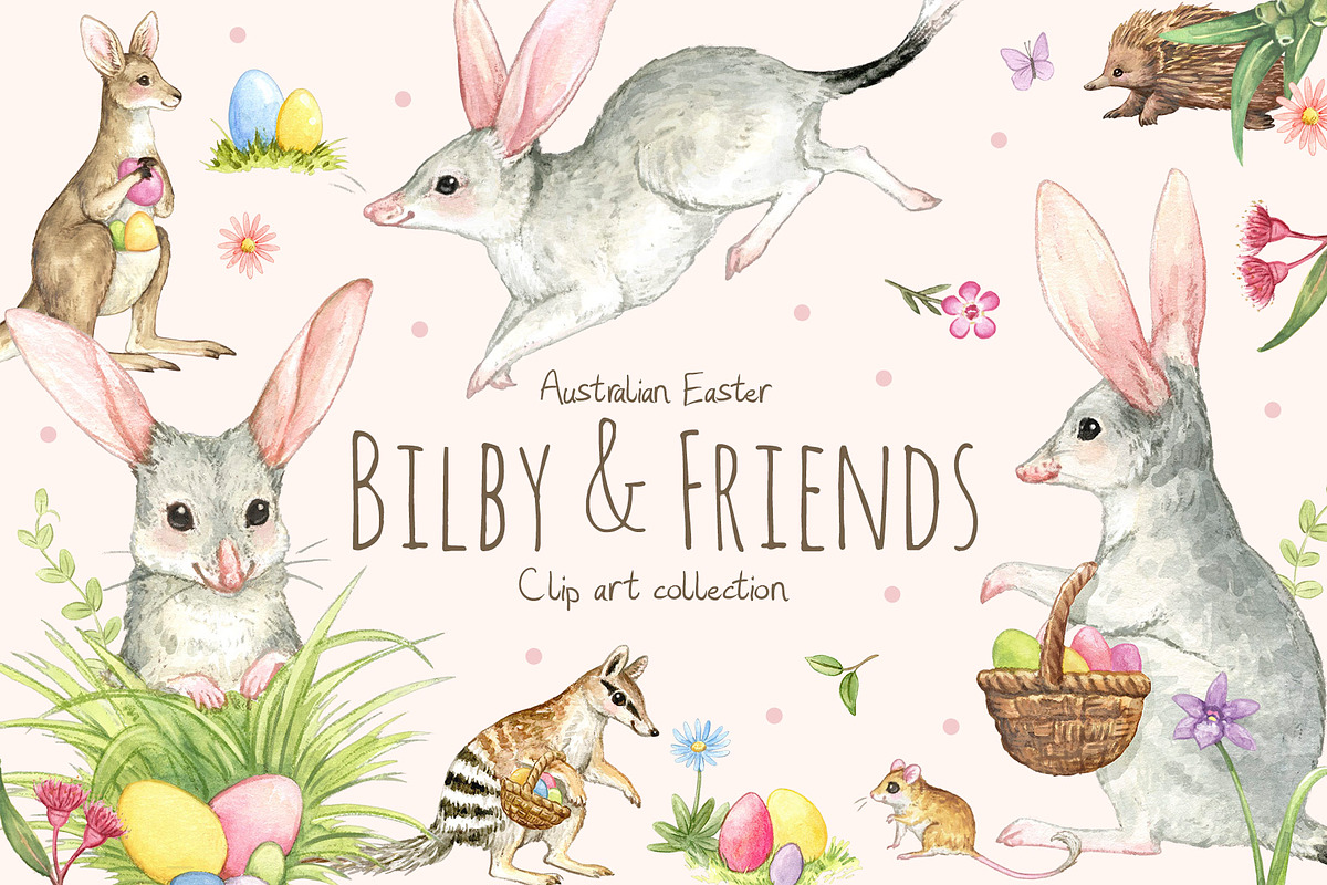 Australian Easter Bilby Clipart, an Animal Illustration by Clip Art by ...