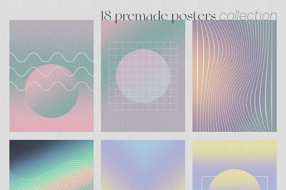 Nostalgia Gradient. Textures & Shapes | Creative Market