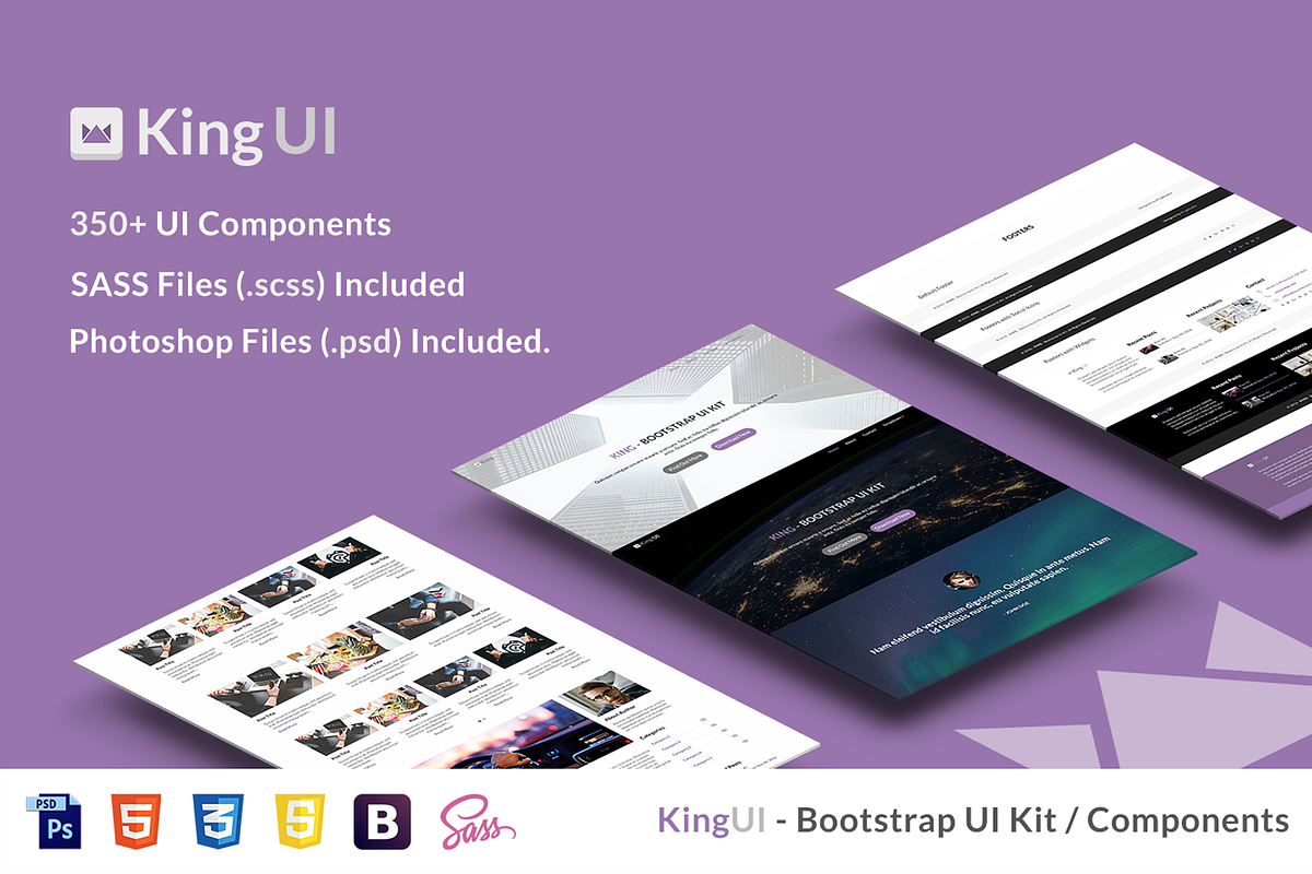 King UI - Bootstrap UI Kit, a Bootstrap Template by King Studio