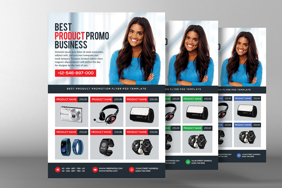 Product Promo Business Flyer, a Flyer Template by graphicforest