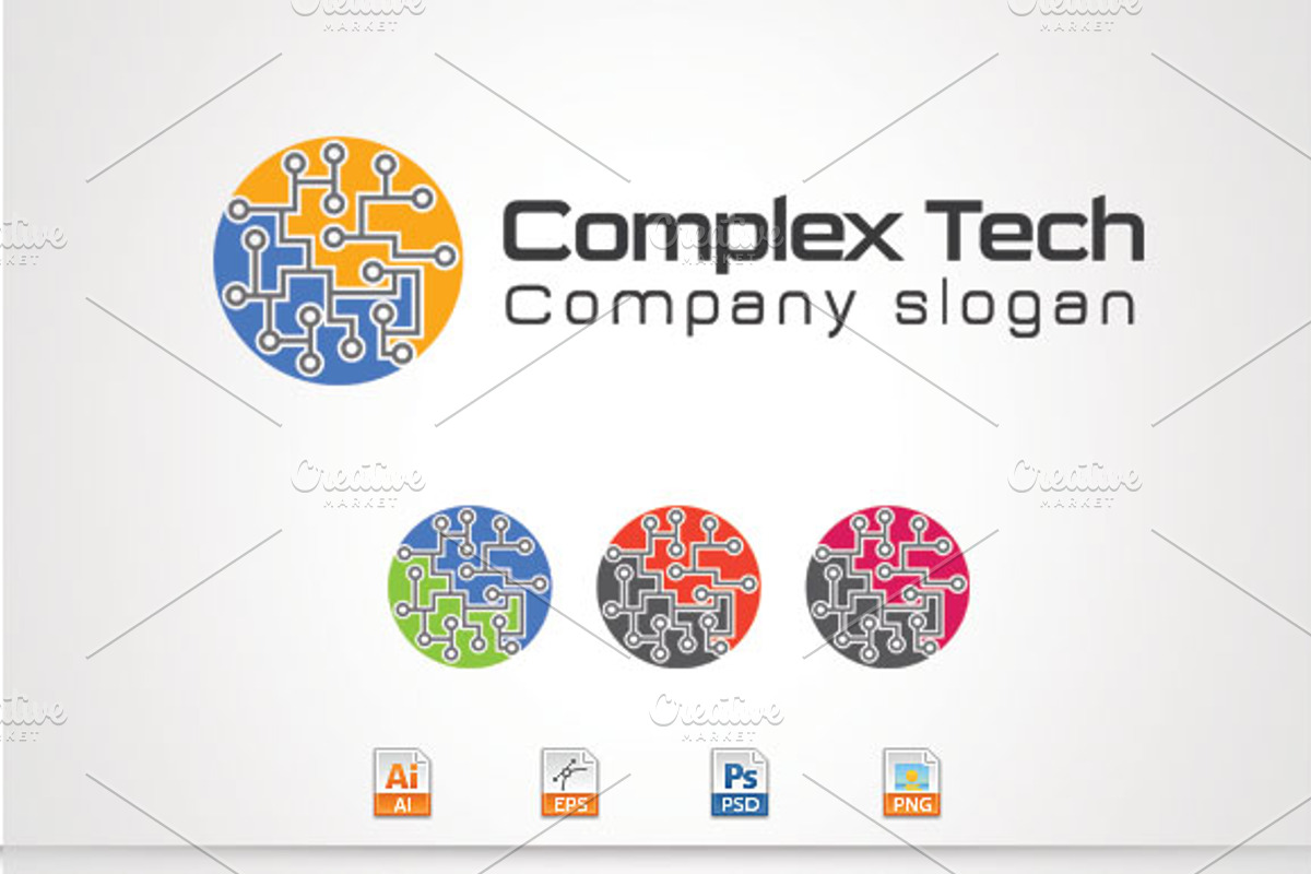 Complex Tech, a Branding & Logo Template by stock6design