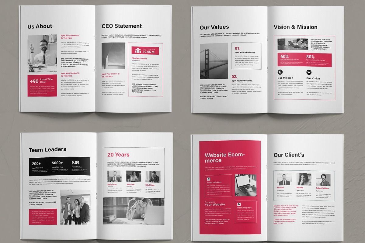 Company Profile Layout Template