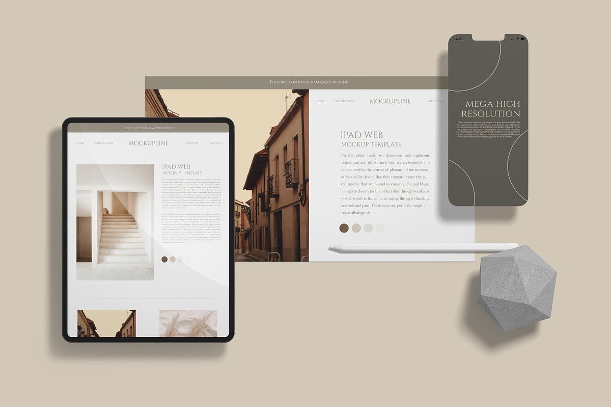 Minimal Scene Creator Mockup