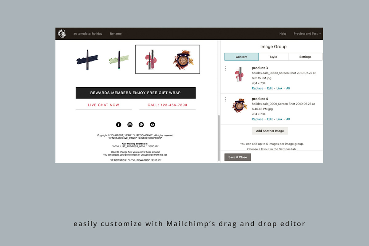 Holiday Sale Email Template, an Email Template by Edit & Go Templates
