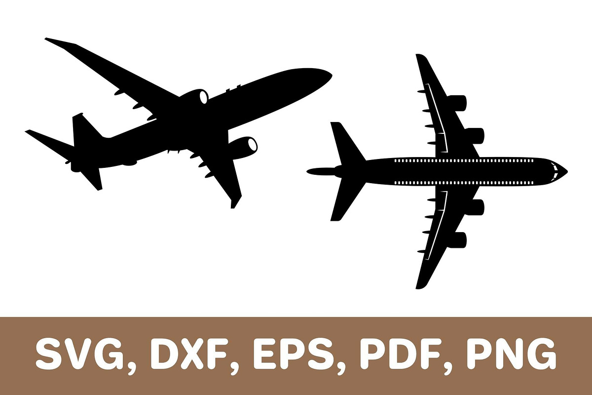 Airplane svg cut file, plane clipart