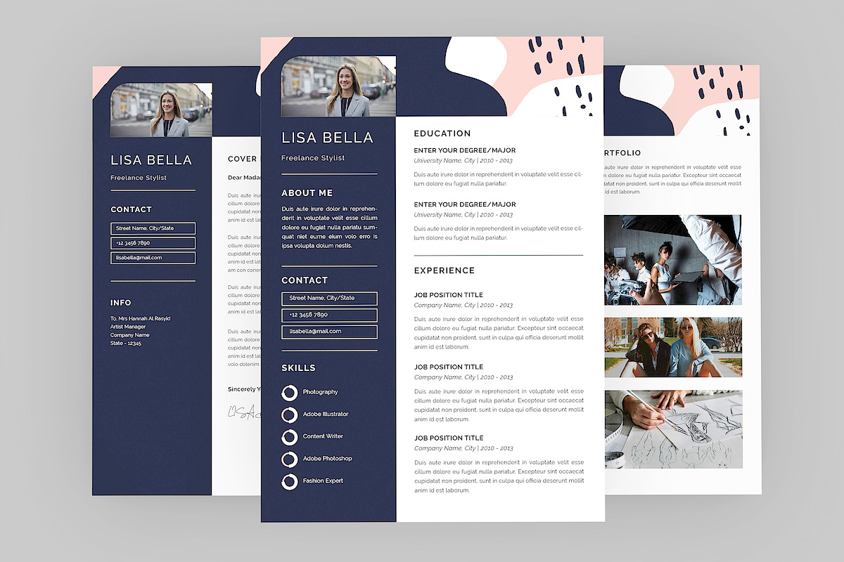 Lisa Freelance Resume Designer, a Resume Template by AQR Studio
