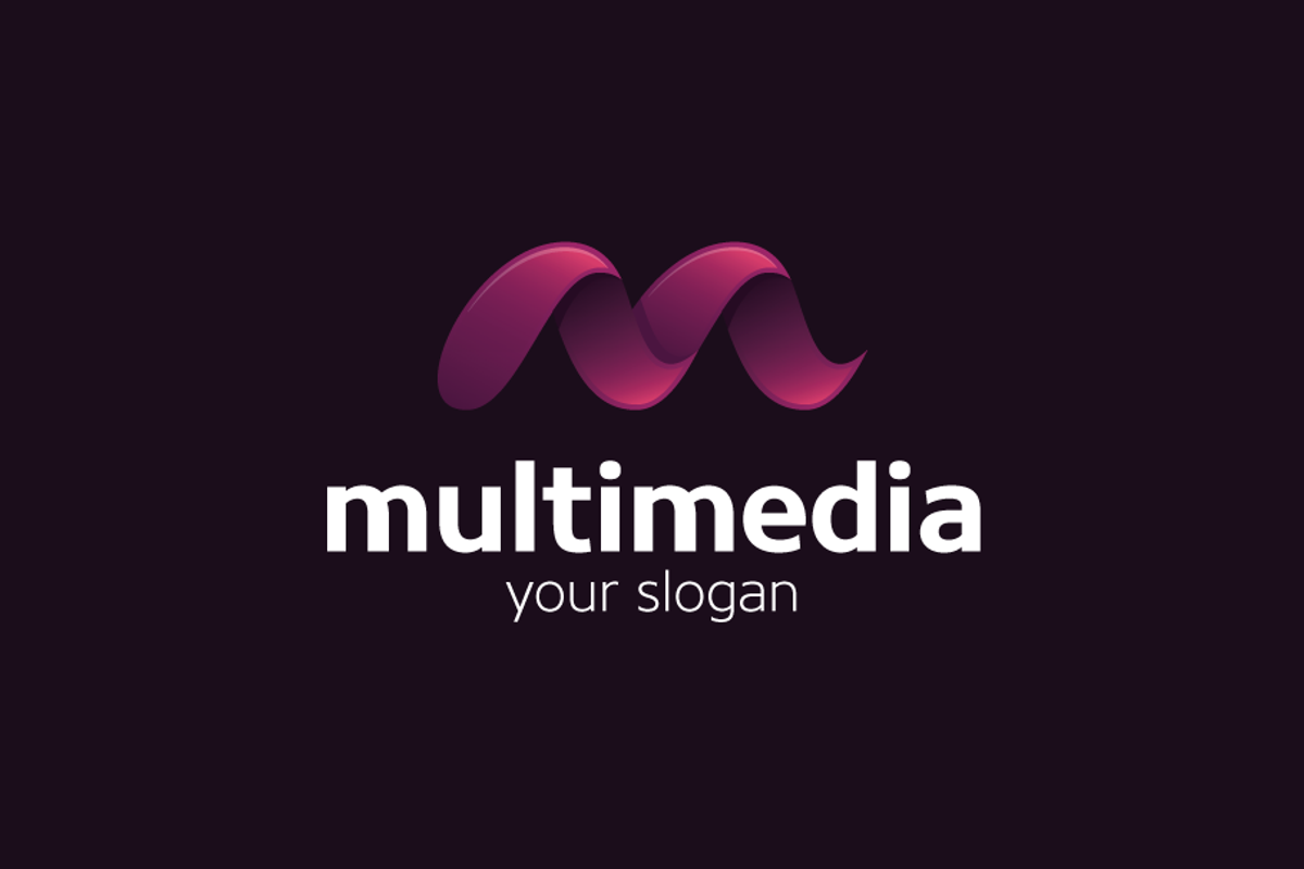Multimedia M Logo, a Branding & Logo Template by brandphant