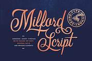 Milford Script, a Script Font by Zeune Type Foundry