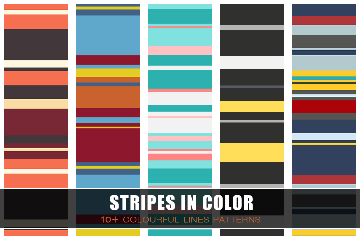 Stripes in Color, a Pattern Graphic by Digital Art Creations