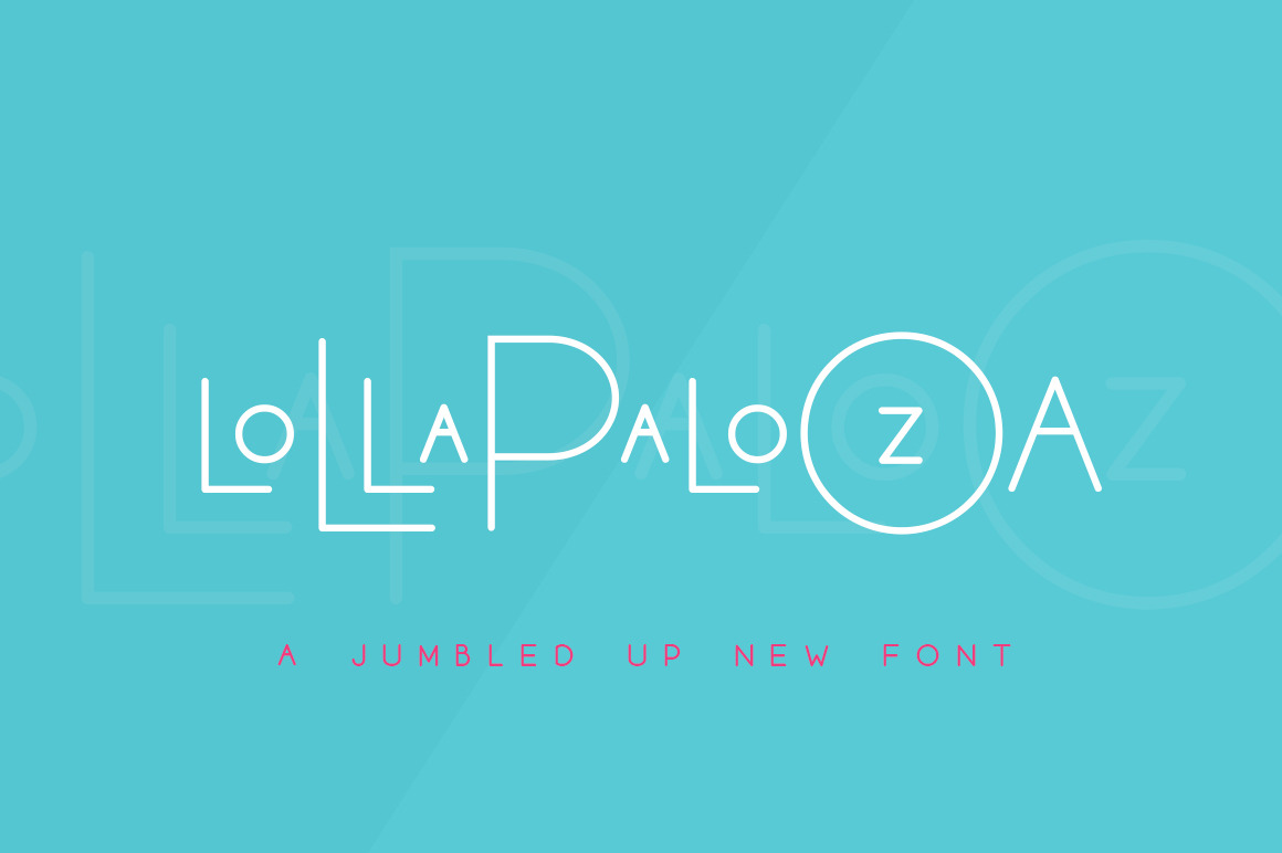 The Lollapalooza Font Trio, a Font by Salt & Pepper Designs