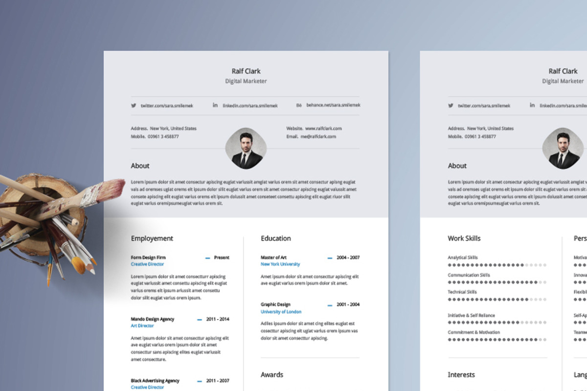 Classic Resume Template, a Resume Template by Graphic Pear