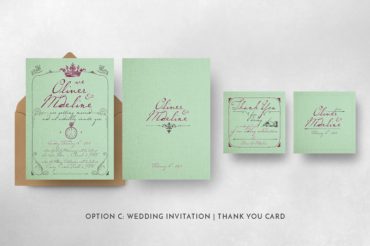 1900 Paris Wedding Suite, an Invitation Template by BlueRobinDesignShop