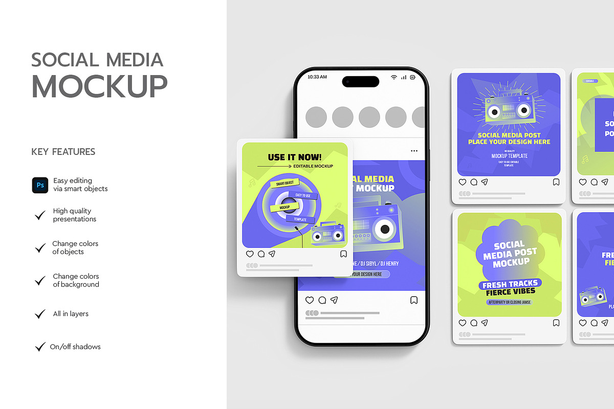 Realistic Social Media Mockup