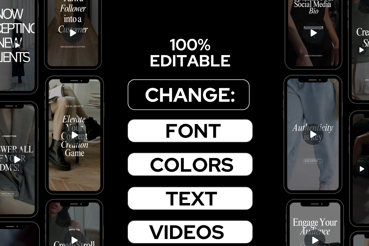Faceless Reels Digital Marketing Canva