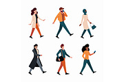 Walking characters. People outdoor, a Background Graphic by Onyx
